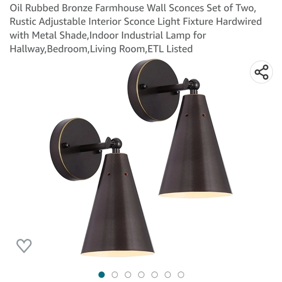 mwz | Other | Oil Bronzed Farmhouse Wall Scones Set Of 2 Rustic ...